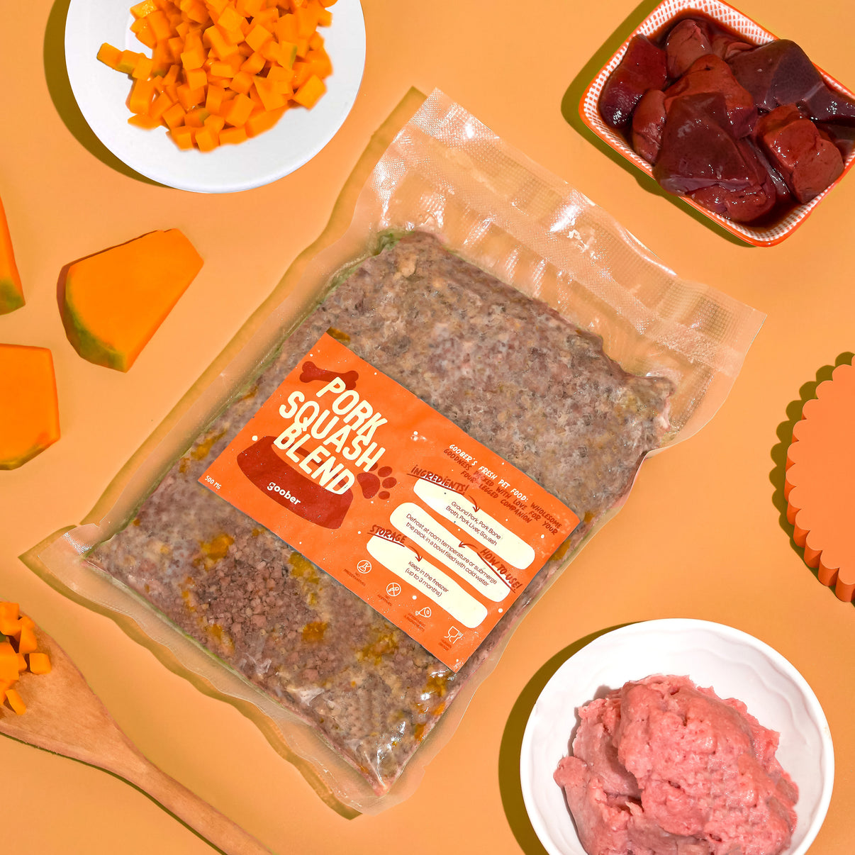 Goober's Pork Squash Blend | Ready to Eat Meal for Pets