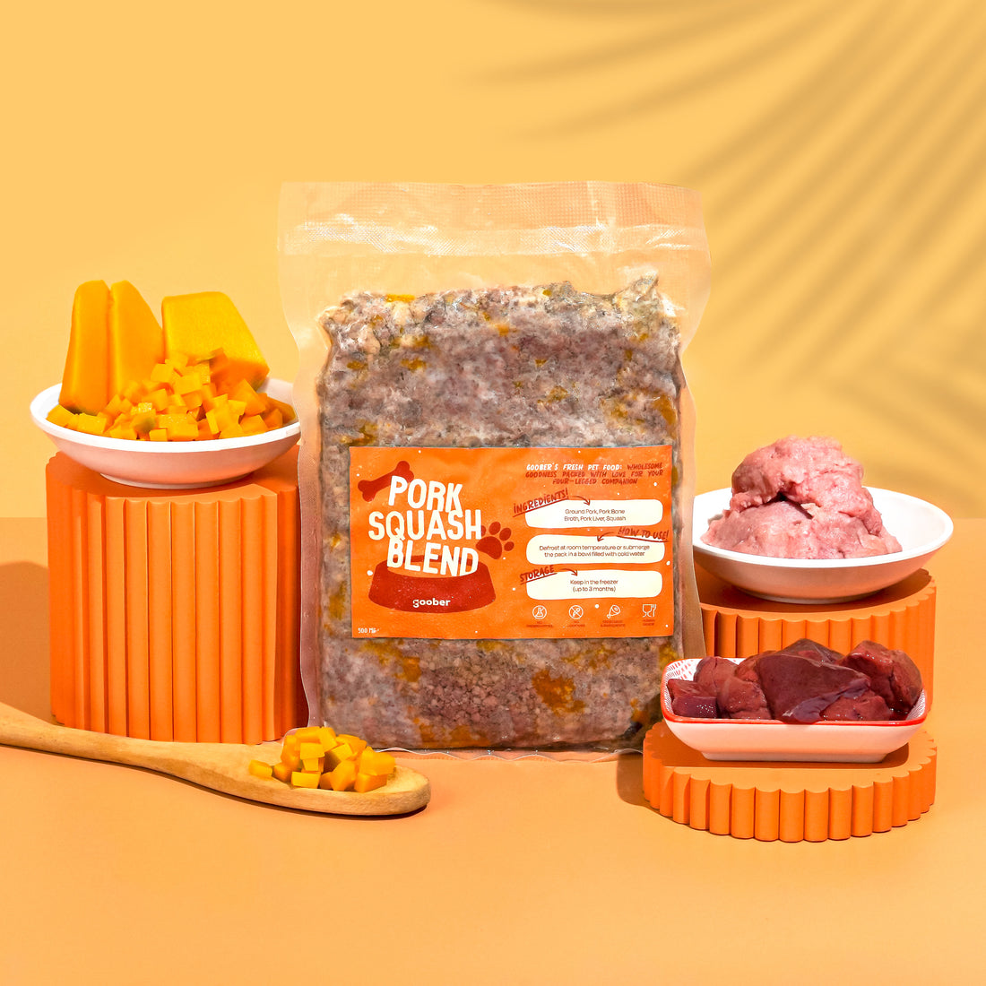 Goober's Pork Squash Blend | Ready to Eat Meal for Pets